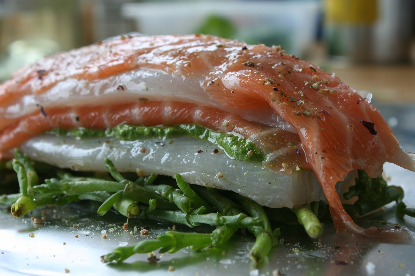 The Kitchenary Tales: Papillot met schelvis en zalm